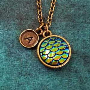 Scales Necklace SMALL Fish Scales Jewelry Scale Necklace Mermaid ...