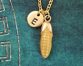 Corn Necklace SMALL Corn Jewelry Farming Necklace Farmer - Etsy
