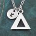 Delta Necklace SMALL Greek Letter Necklace Greek Alphabet Necklace ...