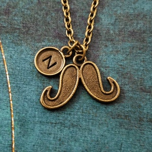 Mustache Necklace VERY SMALL Mustache Jewelry Moustache Necklace ...