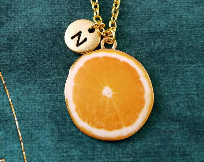 Lemon Necklace SMALL Lemon Jewelry Lemon Slice Necklace Lemon - Etsy