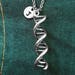 DNA Necklace DNA Molecule Necklace Molecular Biology Double | Etsy