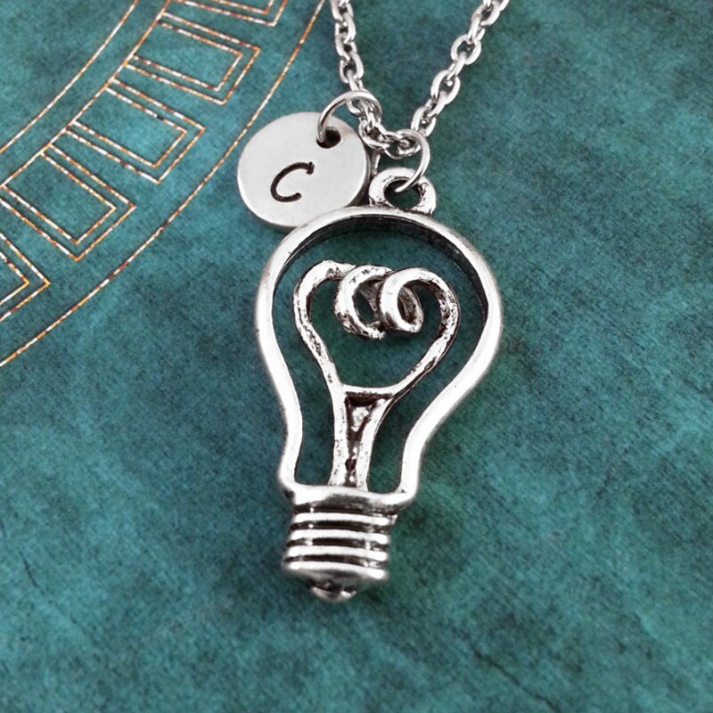 Light Bulb Necklace - Etsy