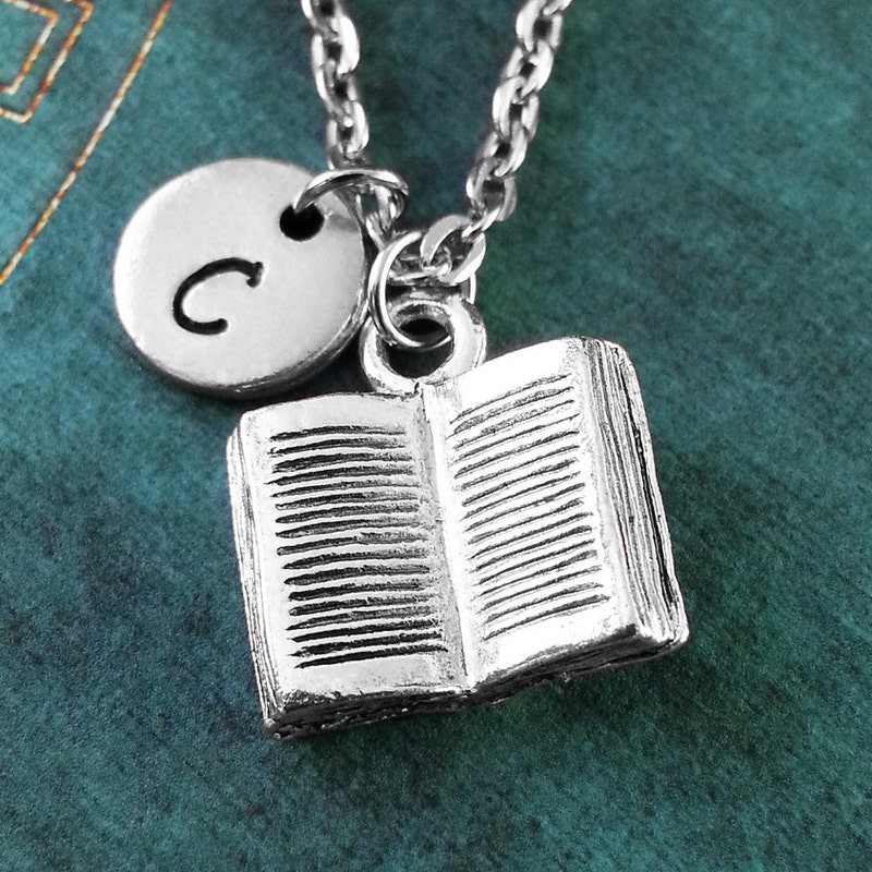 Book Necklace - Etsy
