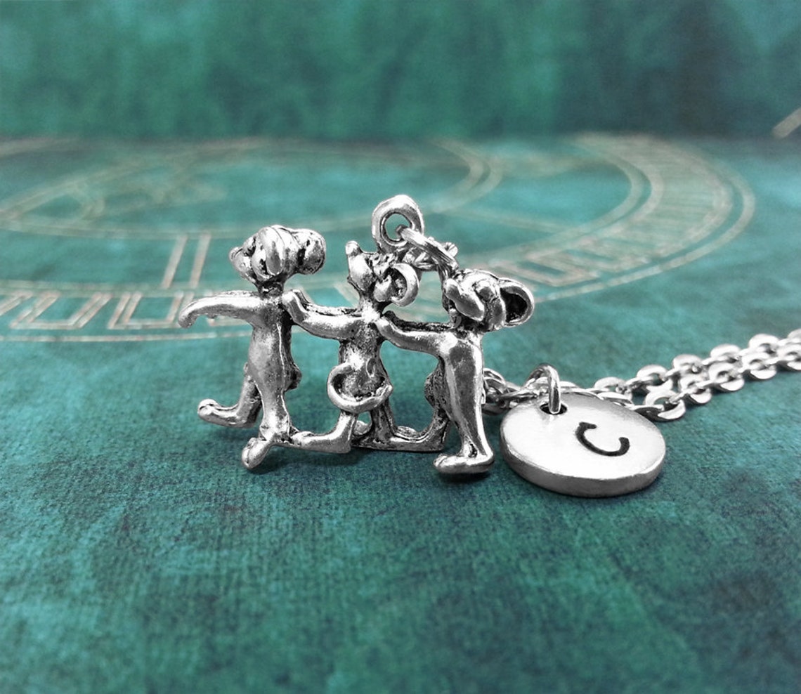 Three Blind Mice Necklace Personalized Necklace Mouse - Etsy