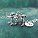 Three Blind Mice Necklace, Personalized Necklace, Mouse Pendant, Custom ...