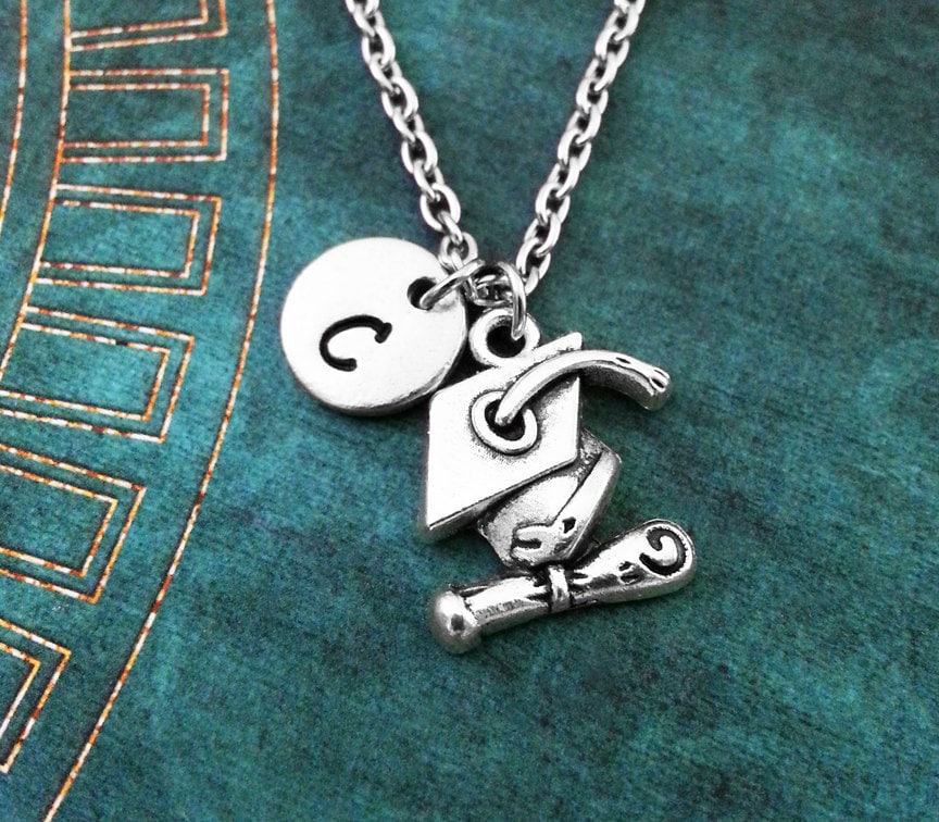 Graduation Necklace SMALL Graduation Gift Graduation Cap | Etsy