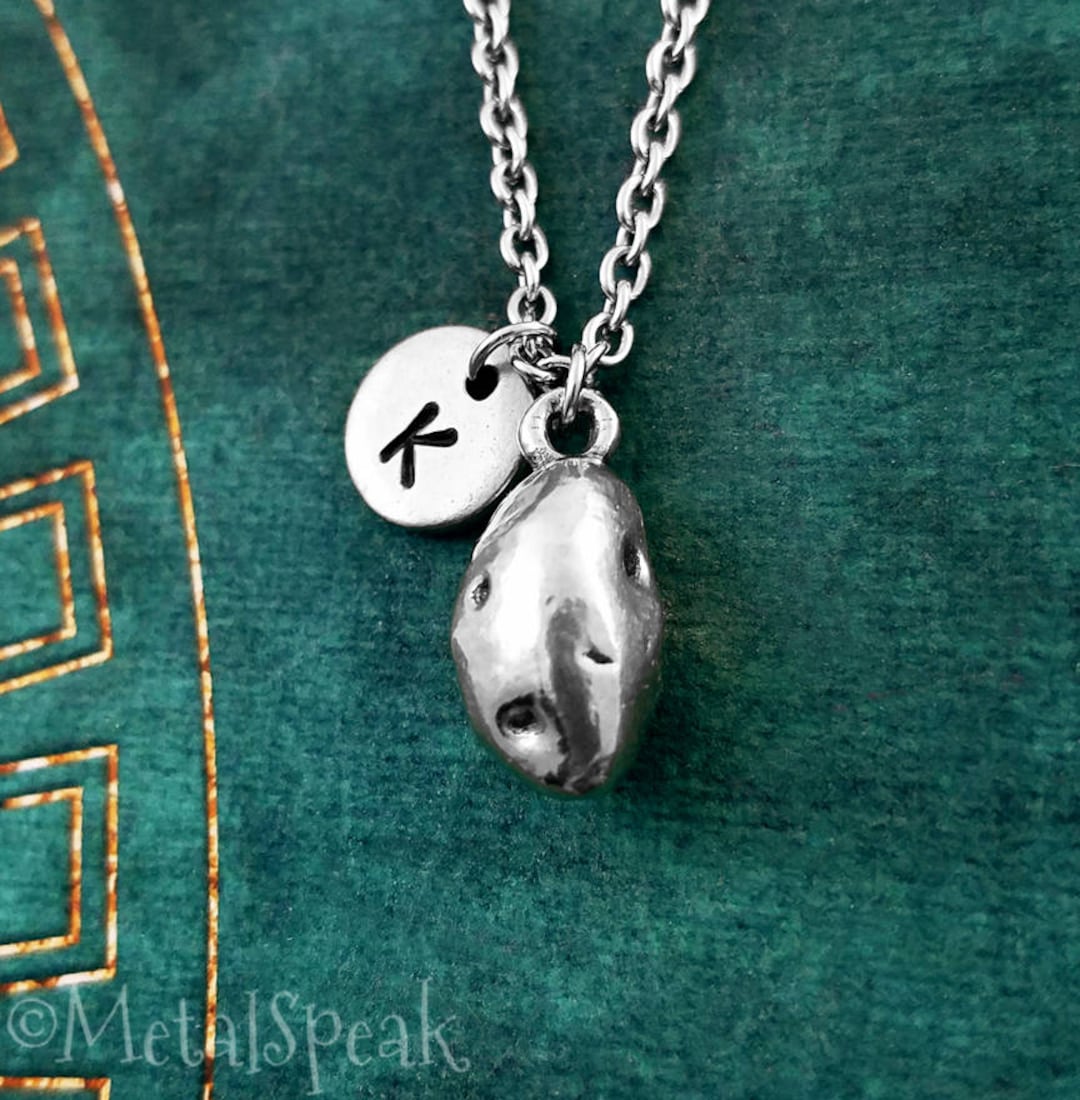 Potato Necklace SMALL Potato Charm Necklace Potato Jewelry Potato ...