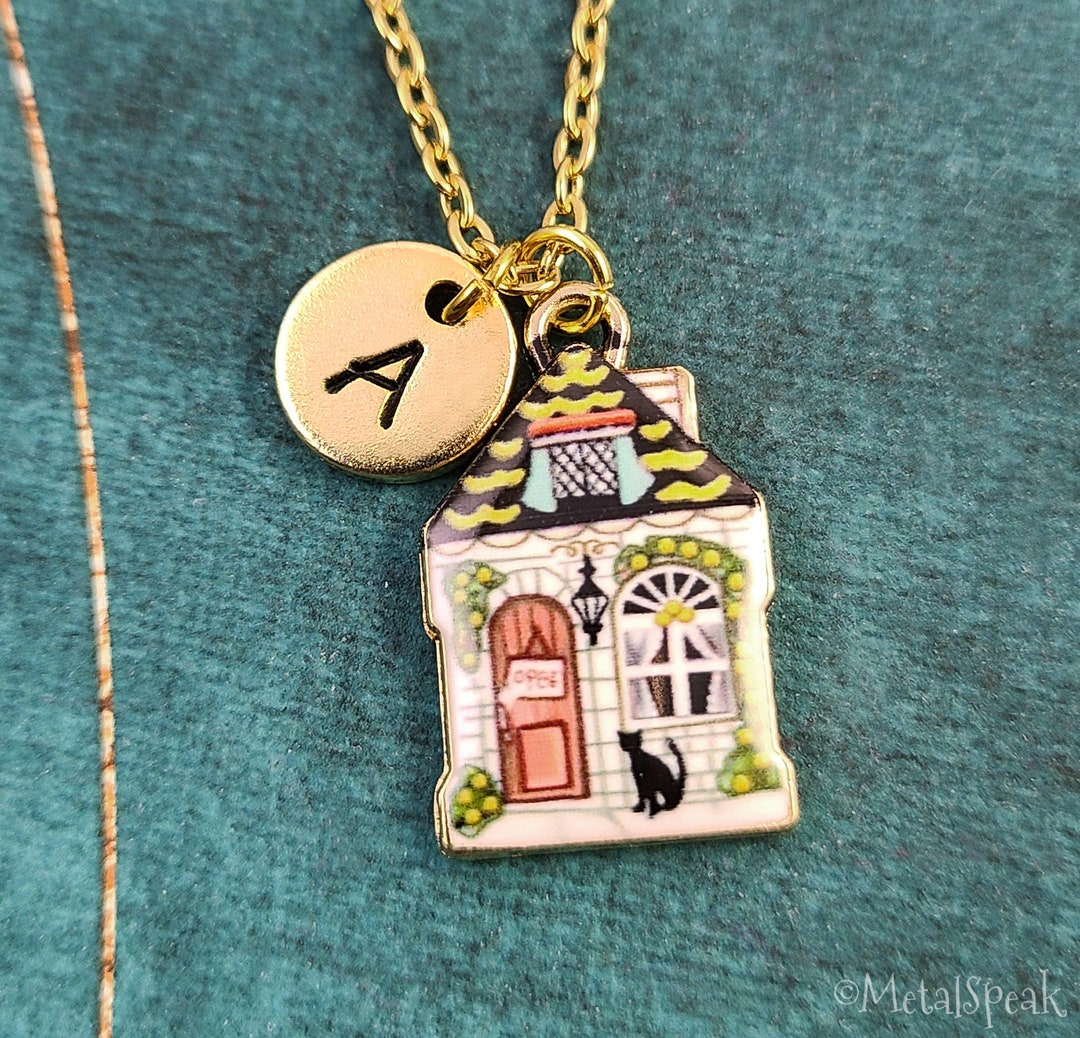 House Necklace House Pendant Necklace House Warming Gift Cafe Necklace ...