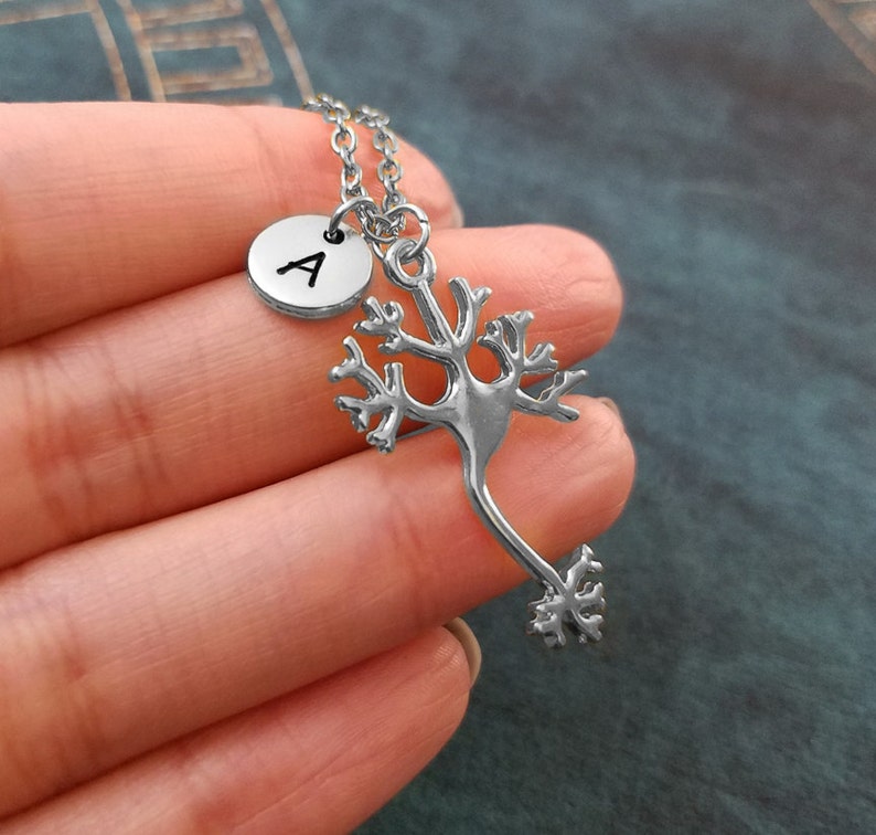 Neuron Necklace Nerve Cell Necklace Brain Cell Necklace Chemistry ...