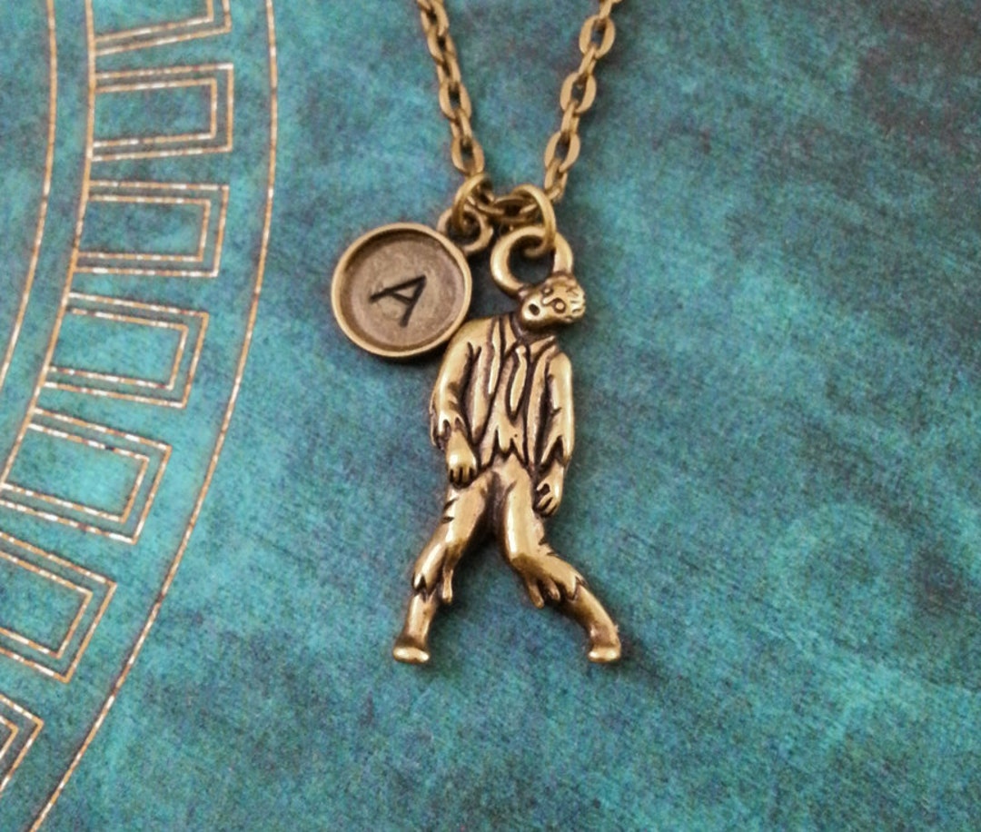 Zombie Necklace Zombie Jewelry Personalized Jewelry Brass Zombie ...