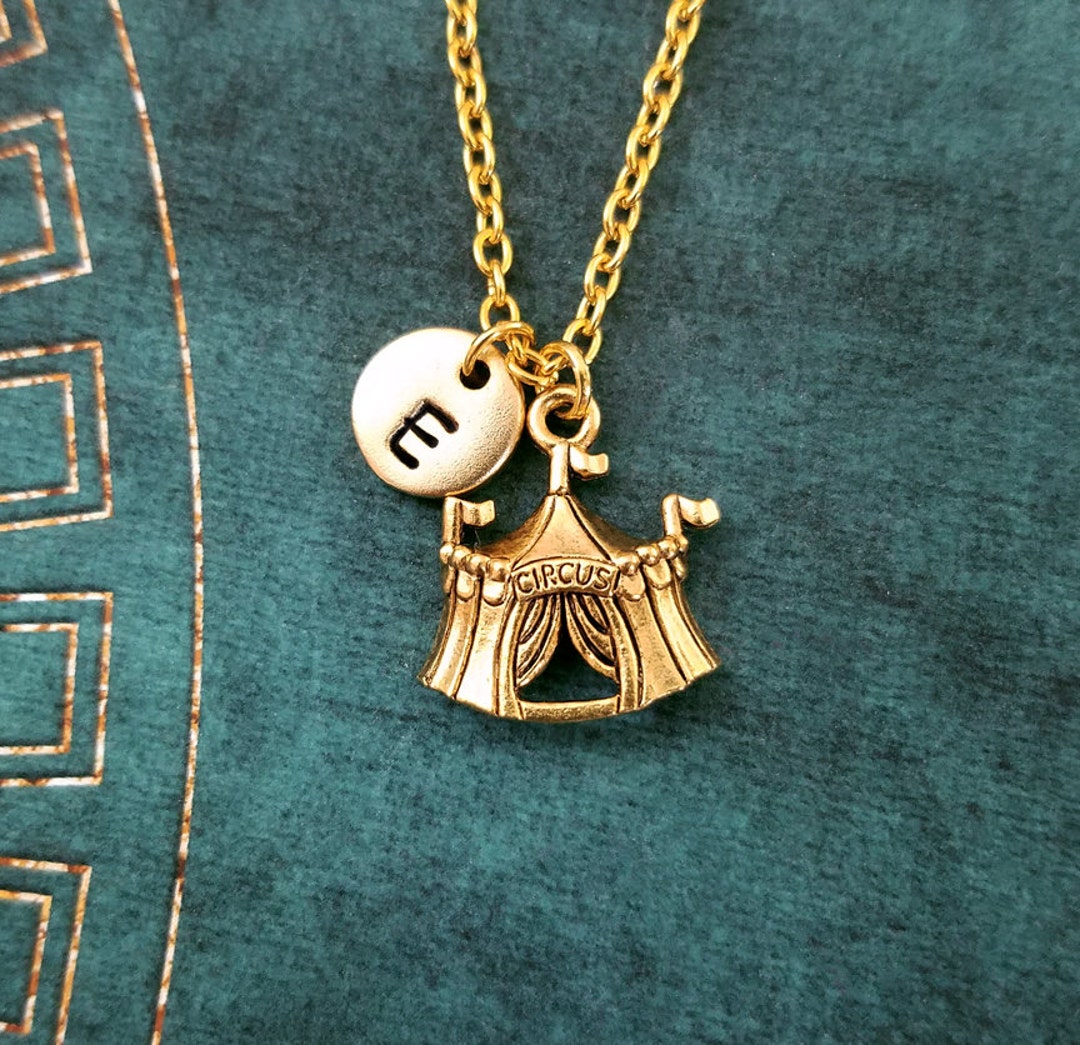 Circus Tent Necklace SMALL Circus Tent Charm Necklace Circus Jewelry ...