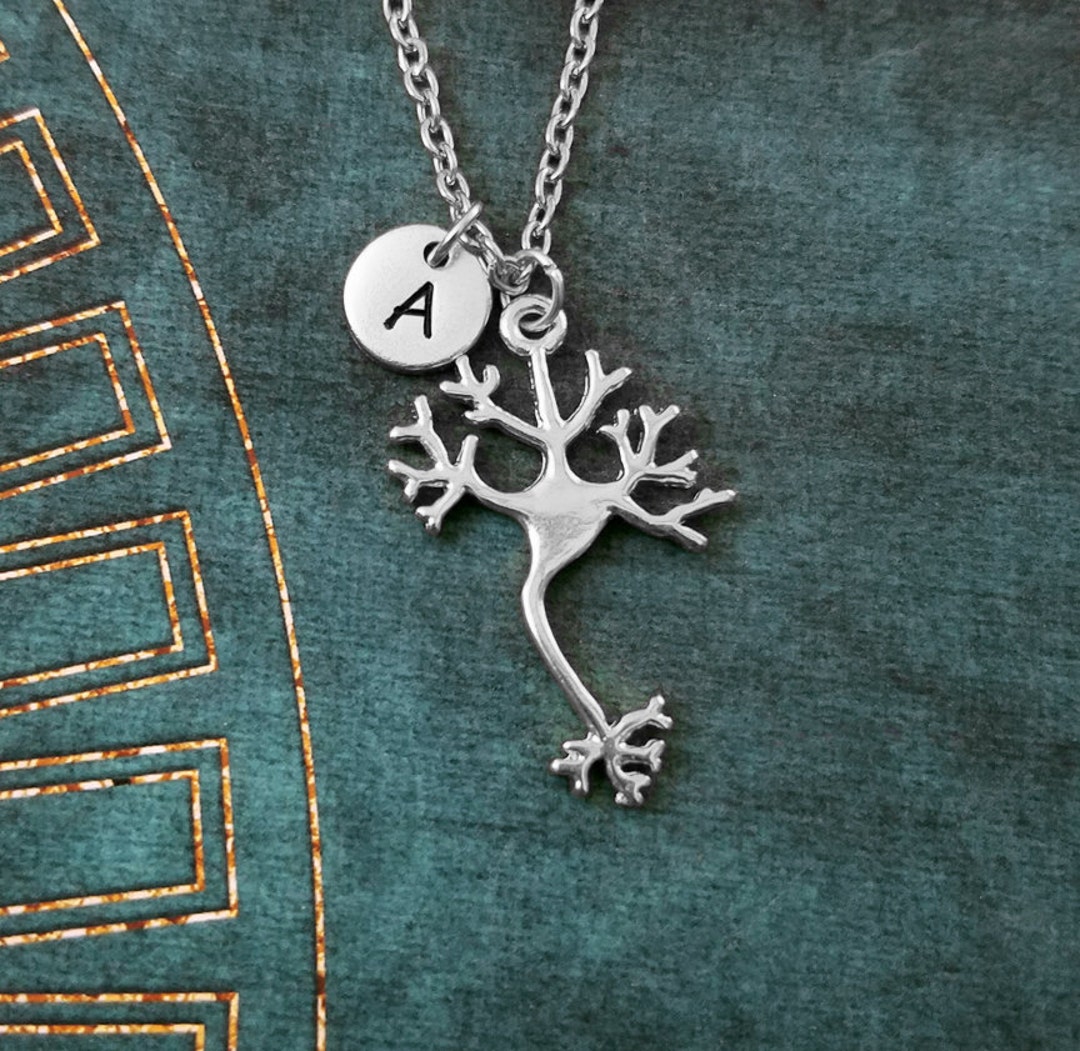 Neuron Necklace Nerve Cell Necklace Brain Cell Necklace Chemistry ...