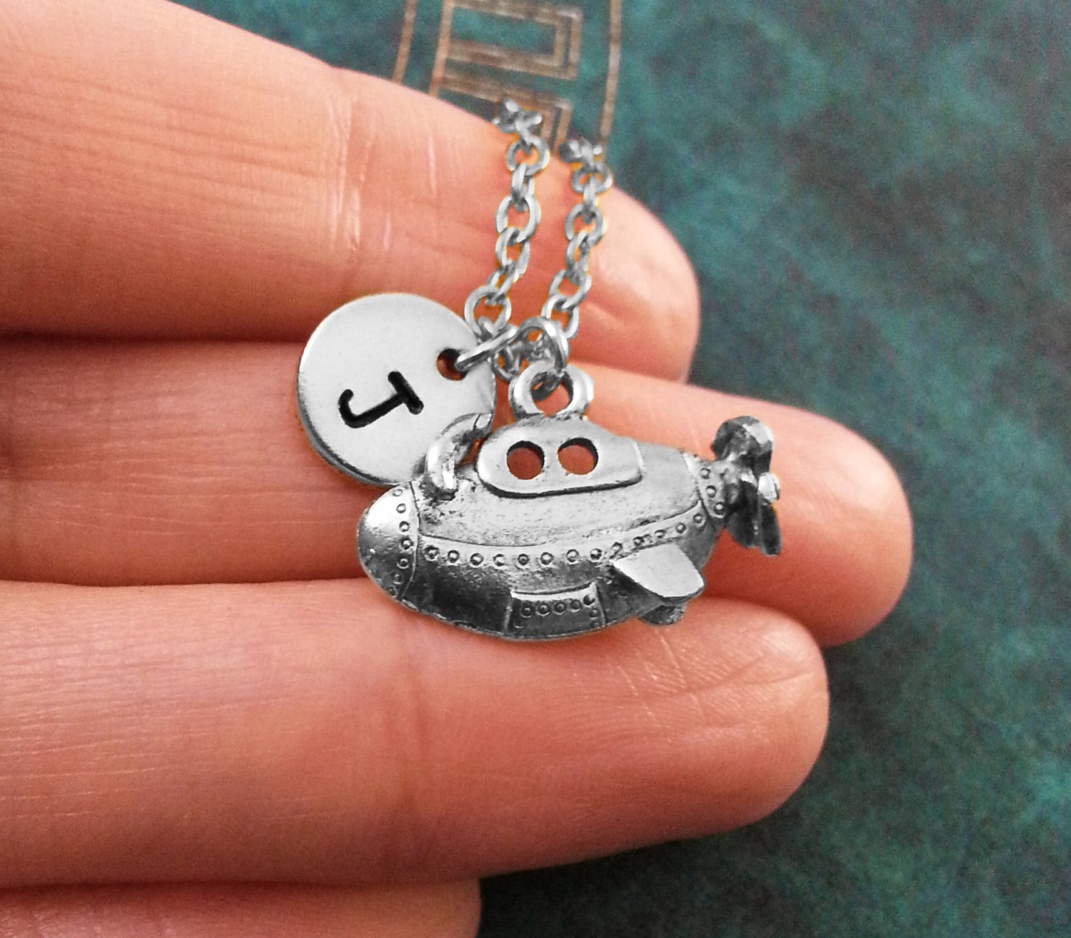 Submarine Necklace SMALL Submarine Charm Necklace Submarine Jewelry ...
