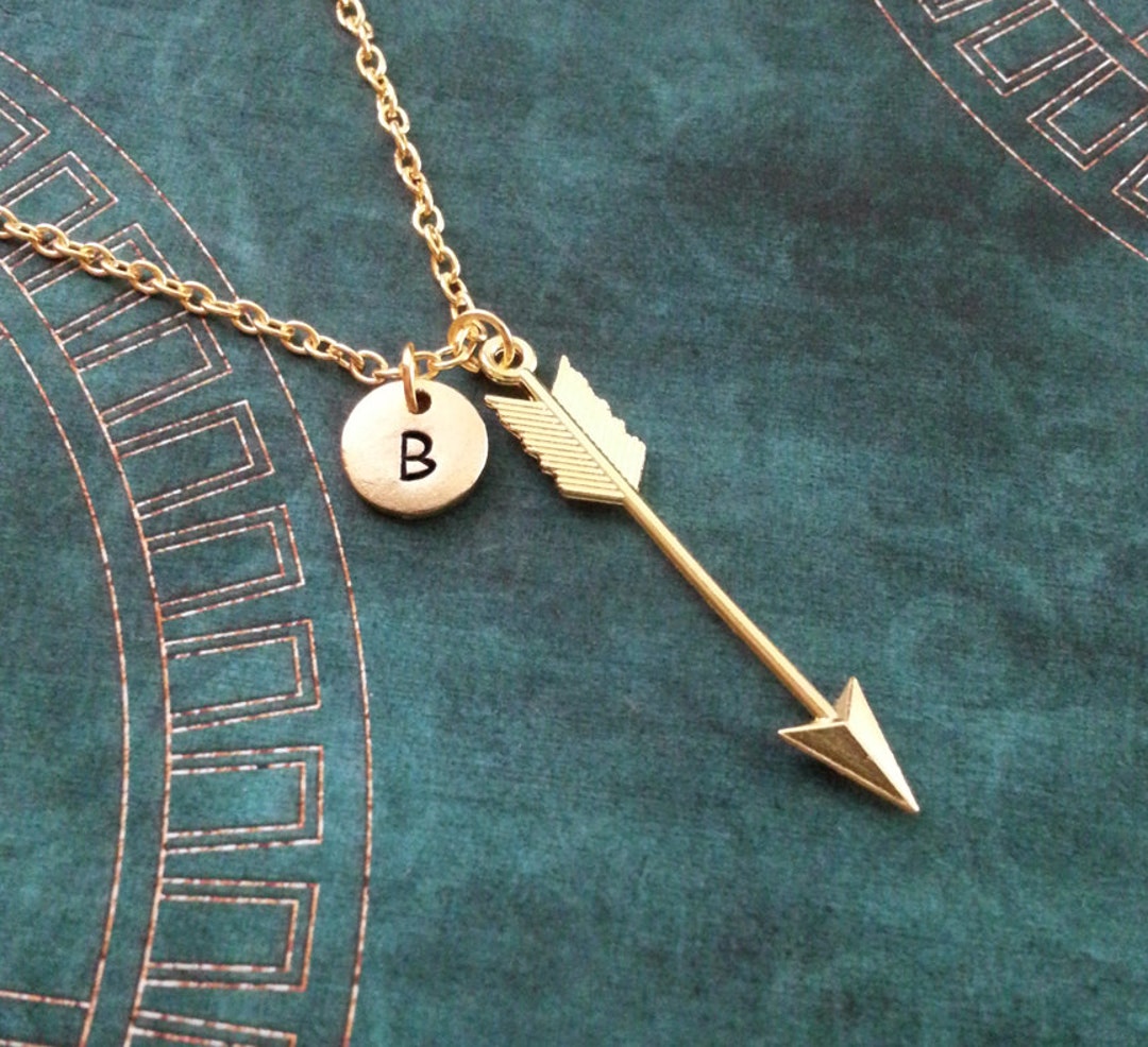 Arrow Necklace, Archer Necklace, Personalized Necklace, Arrow Pendant ...