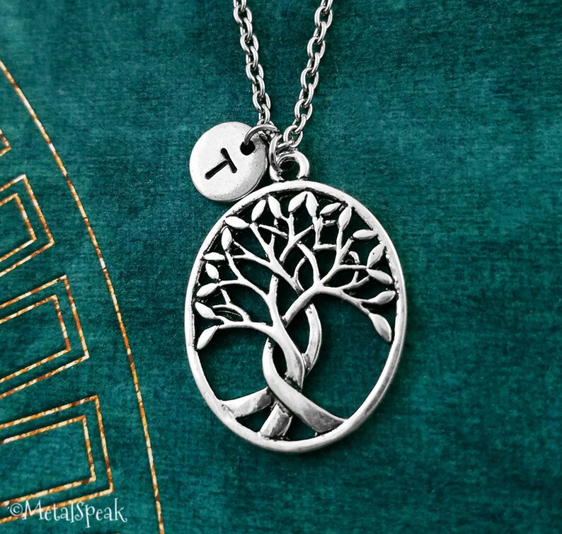 Tree of Life Necklace Willow Tree Necklace Family Tree Charm Necklace ...