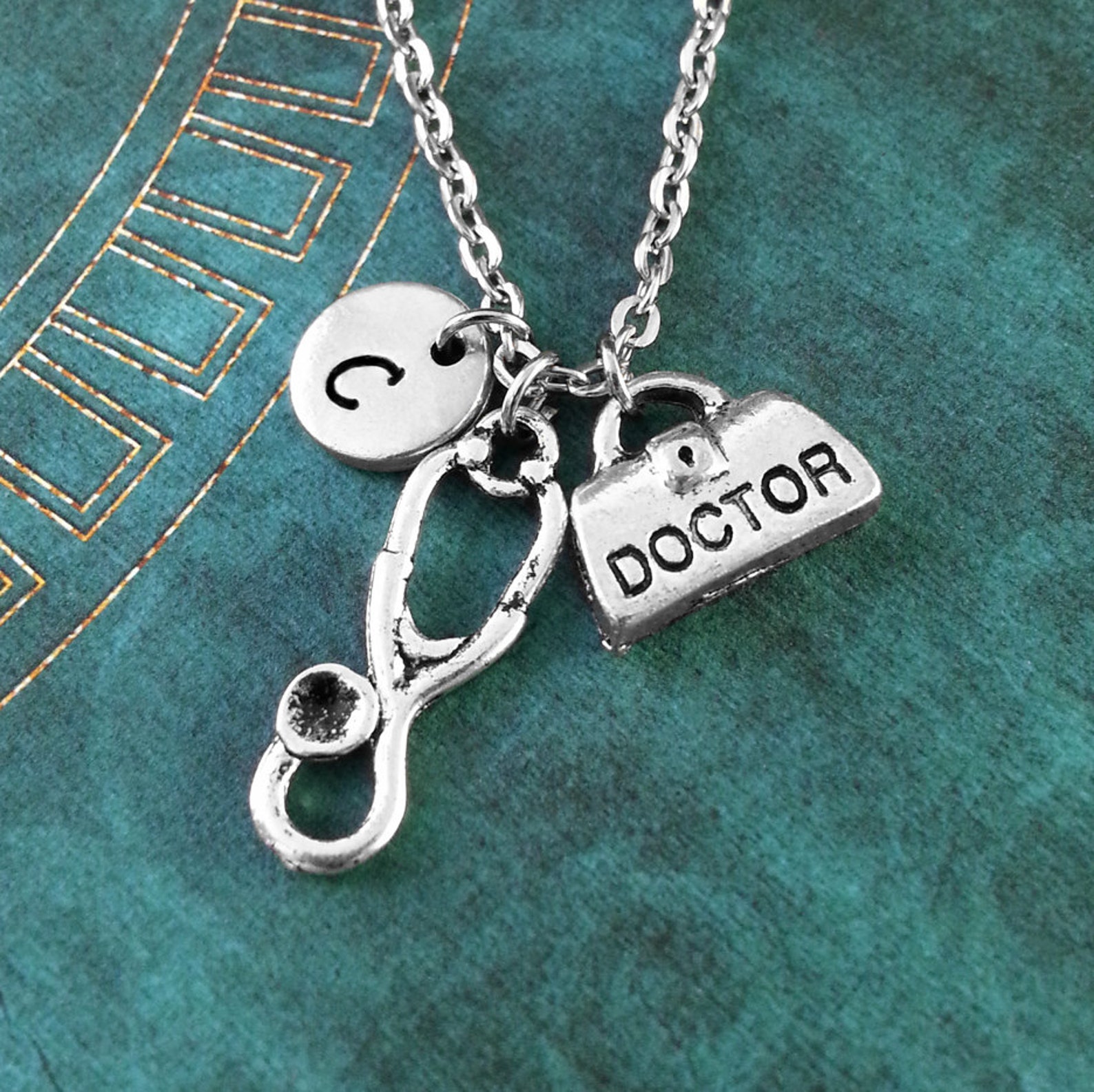 Stethoscope Necklace, Personalized Necklace, Doctor Gift, Doctor ...