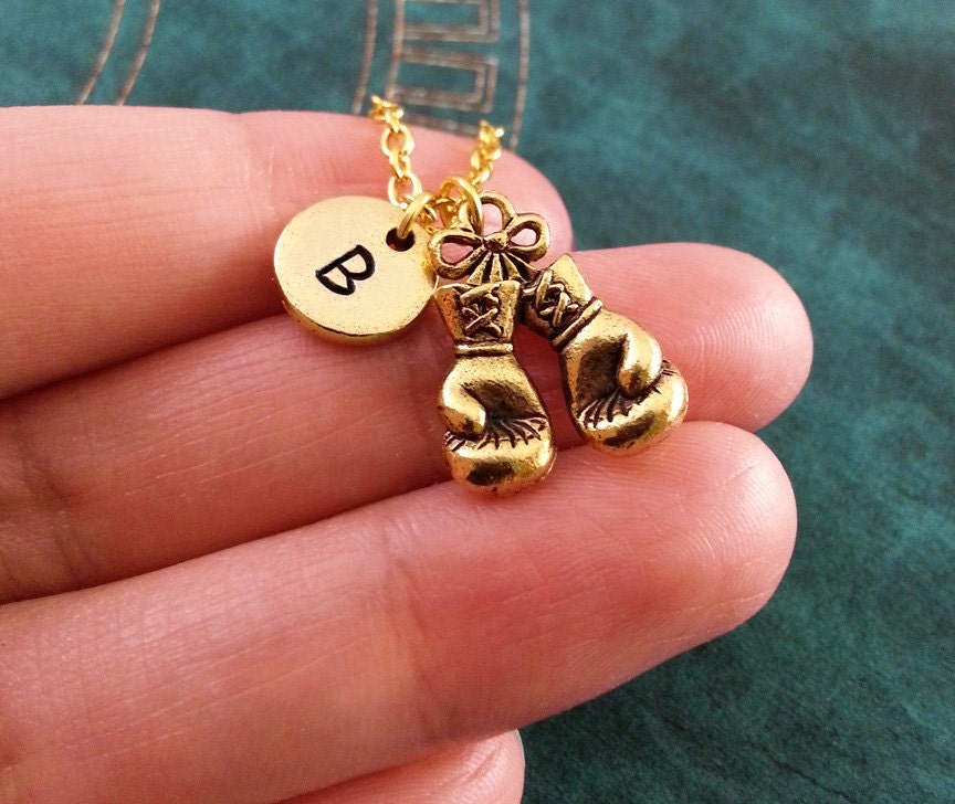 Boxing Gloves Necklace SMALL Personalized Jewelry Boxing - Etsy