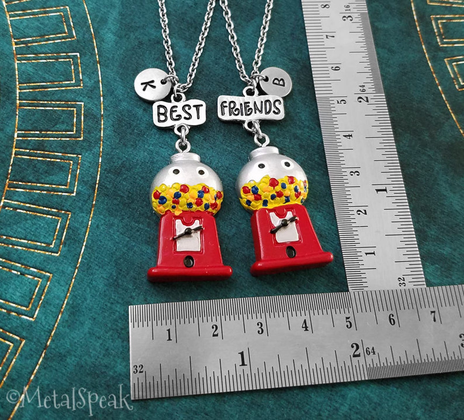 Gumball Machine Necklace SET of 2 Gumball Necklaces PLASTIC - Etsy