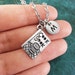 Cookbook Necklace, Personalized Necklace, Book Pendant, Custom Necklace ...
