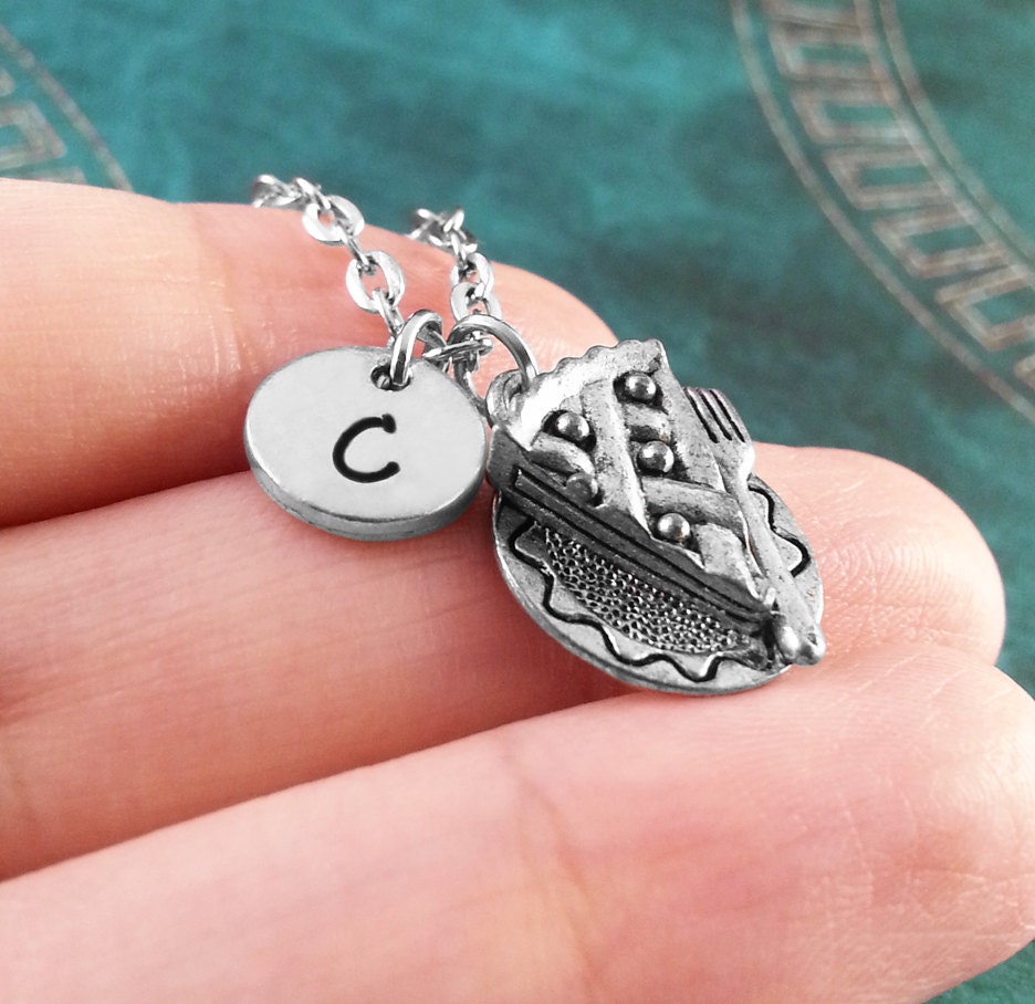 Slice of Pie Necklace, Personalized Necklace, Pie Pendant, Custom ...