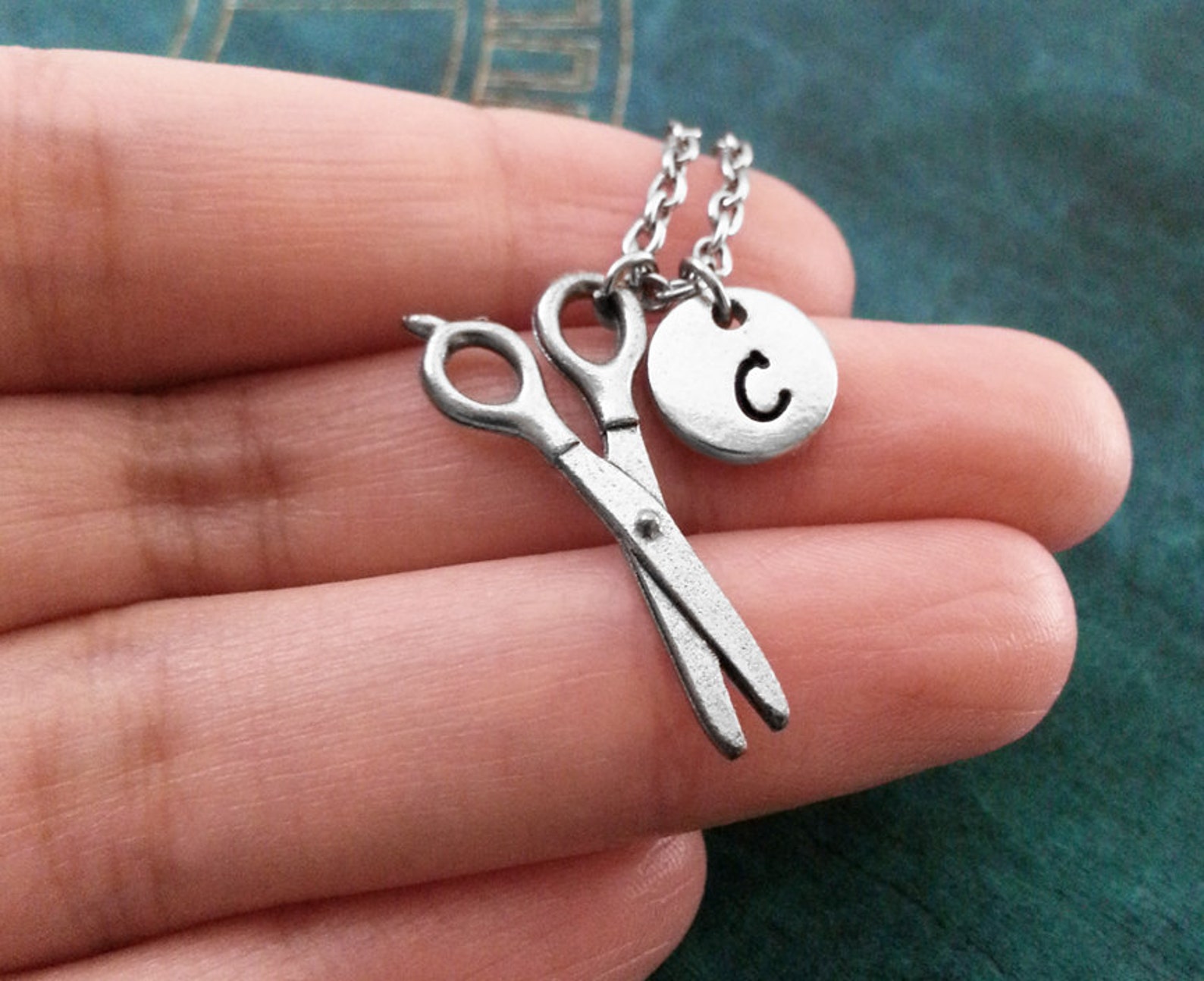 Scissors Necklace SMALL Scissors Jewelry Hair Dresser Necklace - Etsy