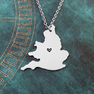 England Necklace England Jewelry England Pendant Charm Country Necklace ...