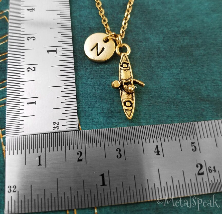 Kayak Necklace SMALL Kayak Pendant Necklace Kayak Jewelry | Etsy