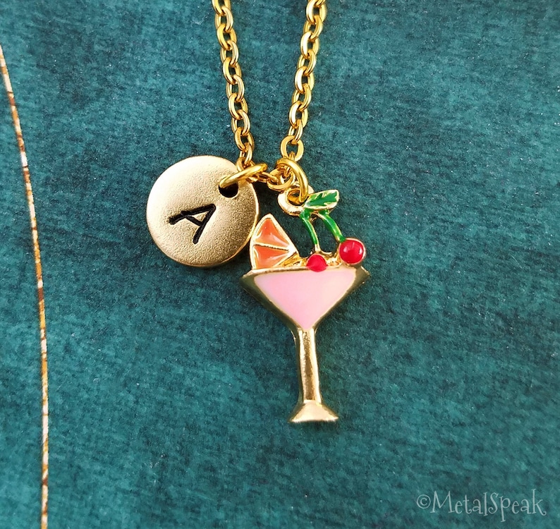 Cosmo Necklace Cosmopolitan Necklace 21st Birthday Gift Bartender ...