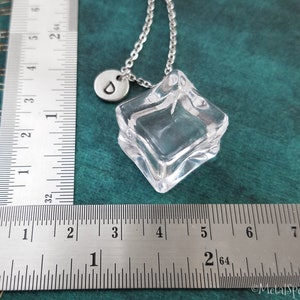Ice Cube Necklace Ice Cube Charm Necklace Block of Ice Necklace Ice ...
