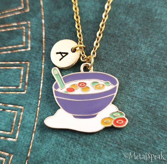 Cereal Necklace Fruity Cereal Necklace Cereal Jewelry Cereal | Etsy