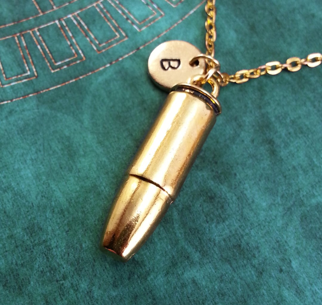 Bullet Necklace, Ammunition Necklace Personalized Necklace Pendant ...