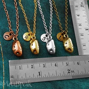 Potato Necklace SET of 4 SMALL Potato Charm Necklaces Sweet Potato ...