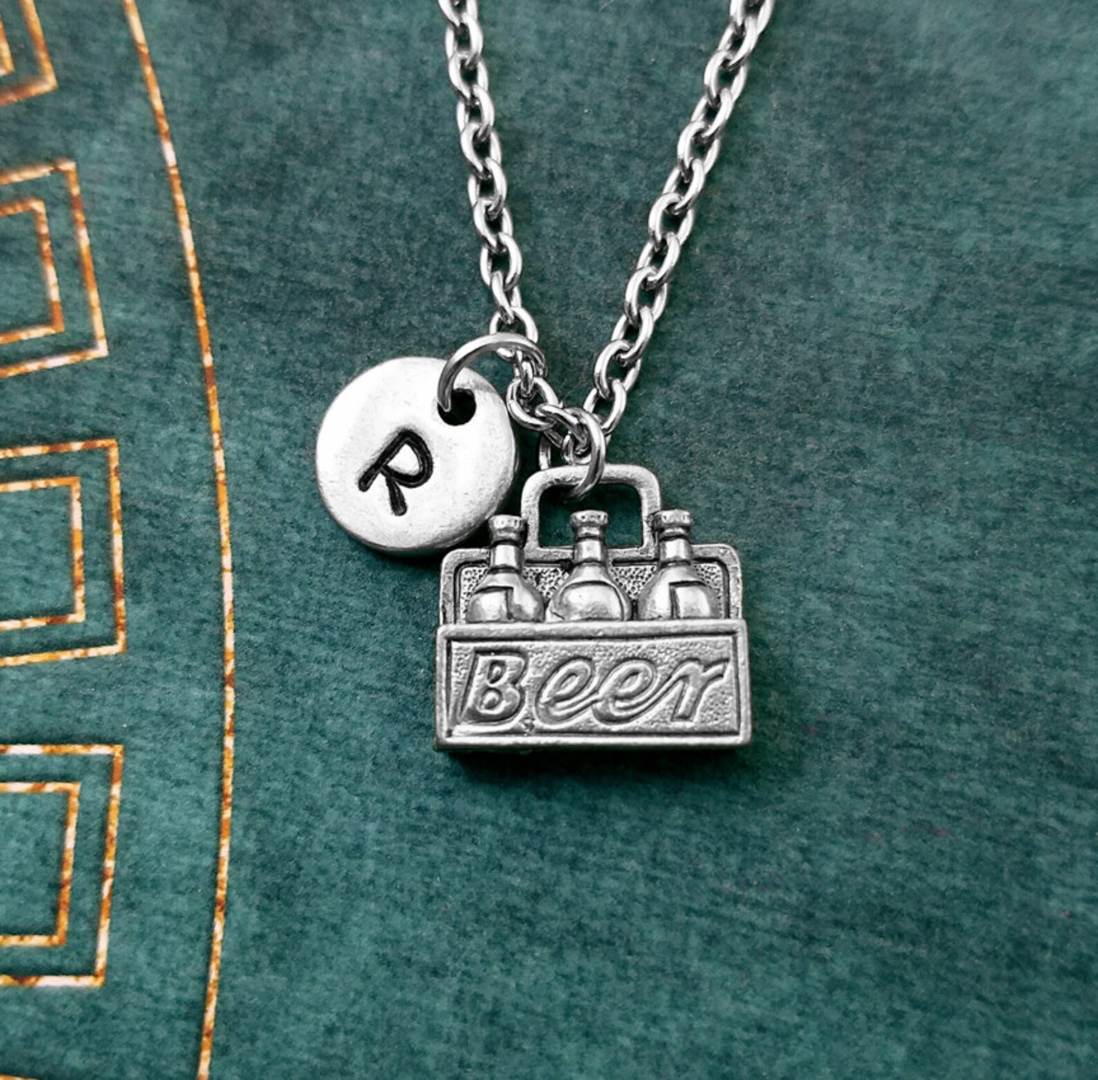 Beer Necklace SMALL Beer Jewelry Six Pack Necklace 6 Pack | Etsy