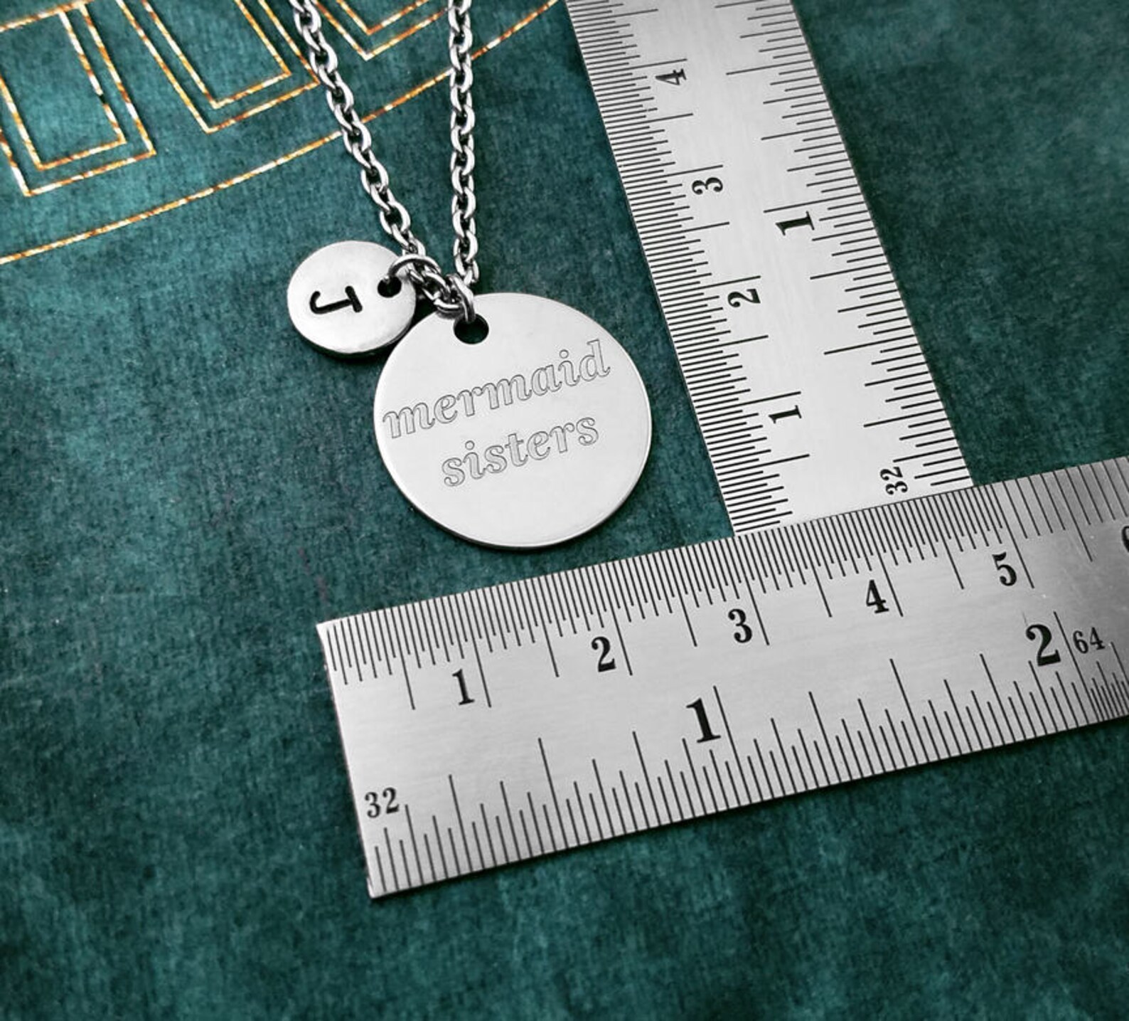 Mermaid Sisters Necklaces SET of 2 Sister Necklace Mermaid Necklace ...