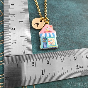 Cupcake Shop Necklace Bakery Necklace Baker Necklace Baking Gift Bakery ...