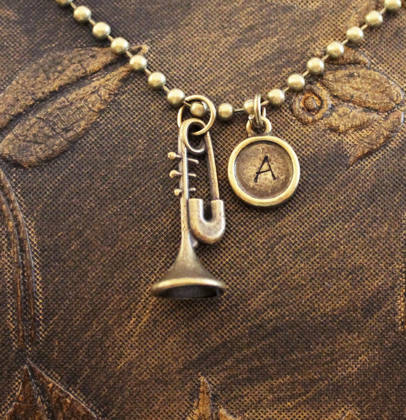Trumpet Necklace Personalized Necklace Trombone Necklace Music - Etsy