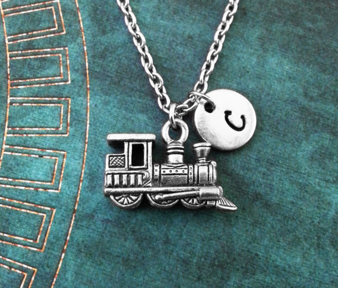 Train Necklace SMALL Silver Train Jewelry Model Train Gift Locomotive ...