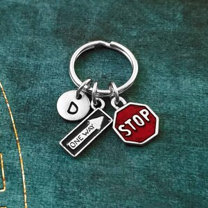 Stop Sign Necklace One Way Necklace Red Street Sign Necklace Driving ...