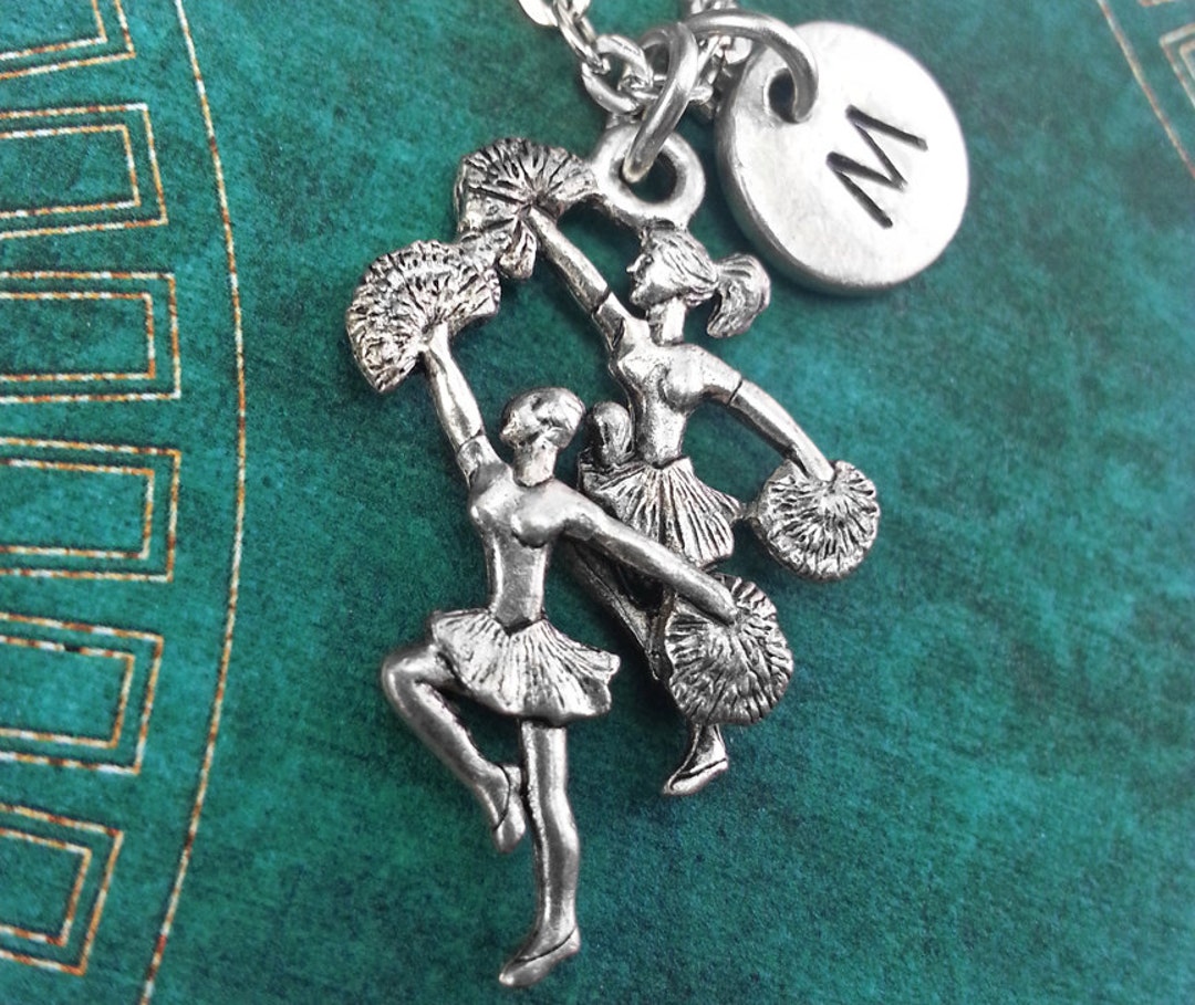 Cheerleader Necklace, Personalized Necklace, Cheerleader Pendant ...