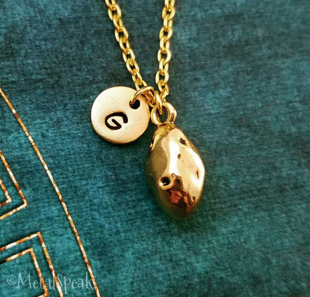 Potato Necklace SMALL Potato Charm Necklace Potato Jewelry Potato ...