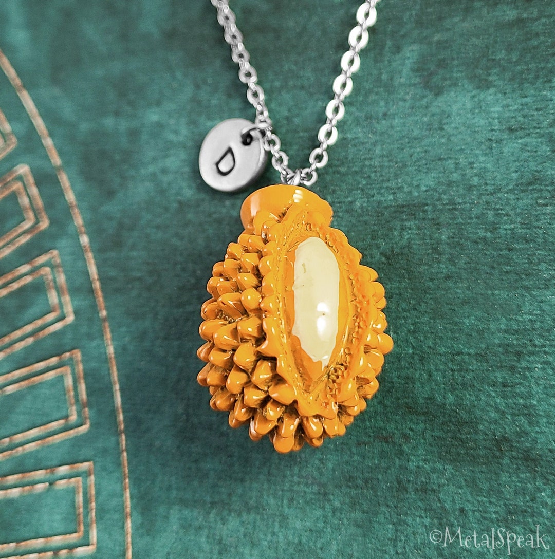 Durian Necklace Durian Charm Necklace Durian Pendant Necklace Durian ...