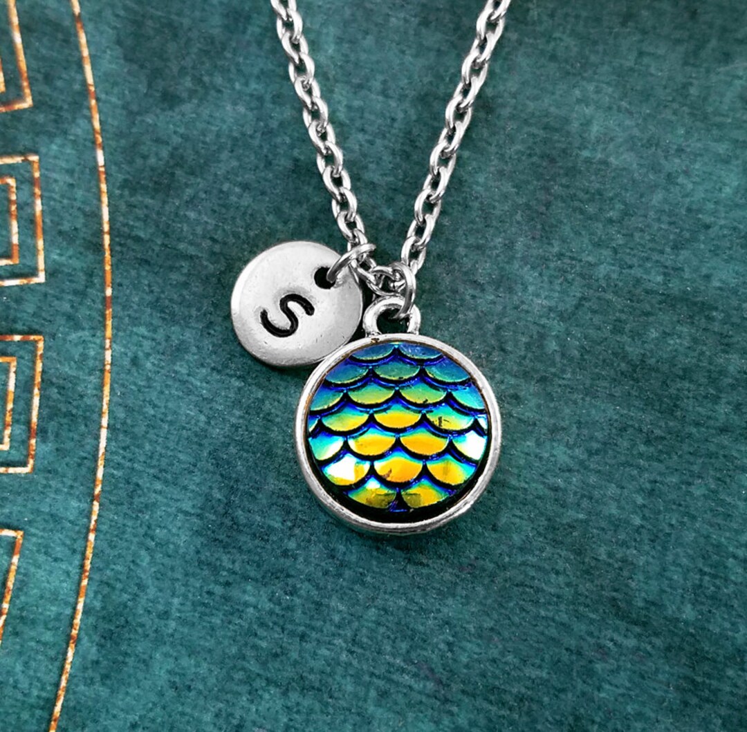 Scales Necklace SMALL Fish Scales Jewelry Scale Necklace Mermaid ...