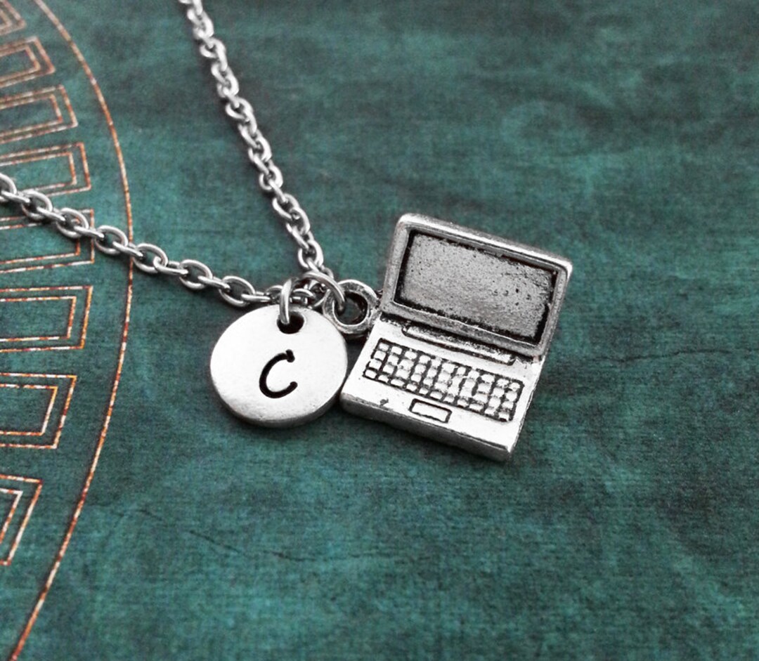 Laptop Necklace, SMALL Computer Necklace, Technology Necklace, Tech ...