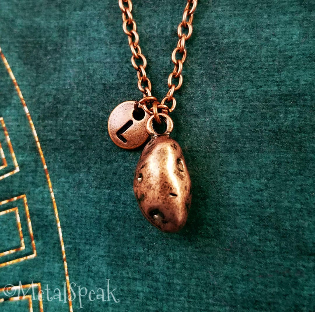 Sweet Potato Necklace SMALL Potato Charm Necklace Potato Jewelry Potato ...