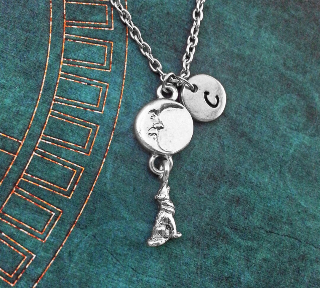Wolf Necklace VERY SMALL Howling Wolf Jewelry Werewolf Jewelry Werewolf ...