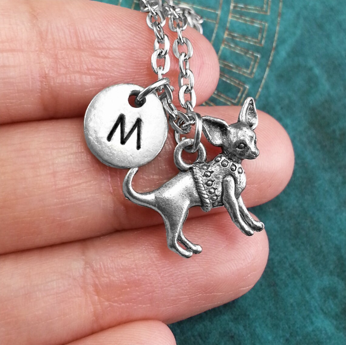 Chihuahua Necklace Personalized Necklace Chihuahua Pendant | Etsy
