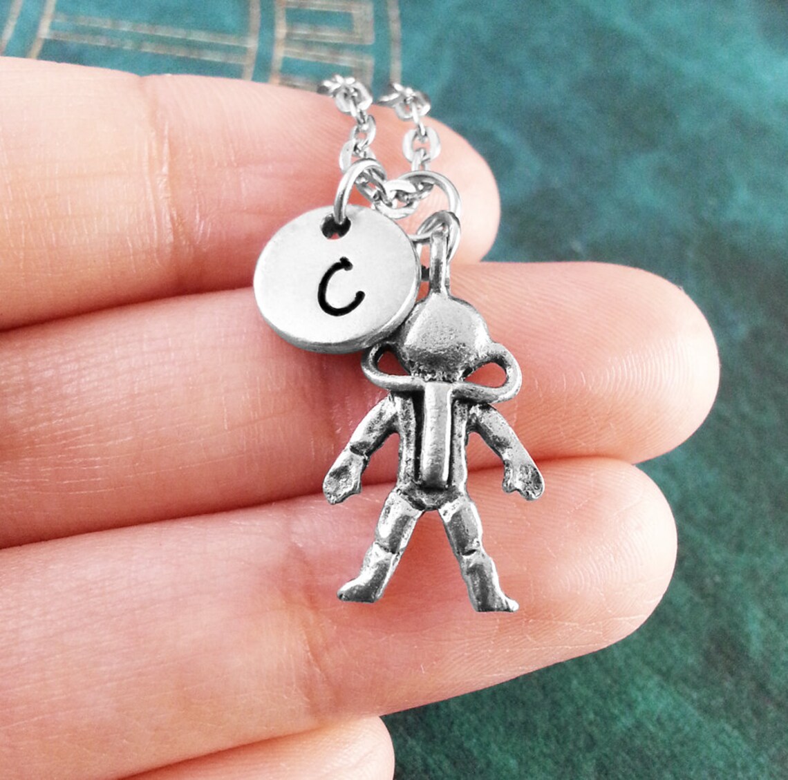Astronaut Necklace Astronaut Jewelry Personalized Necklace - Etsy