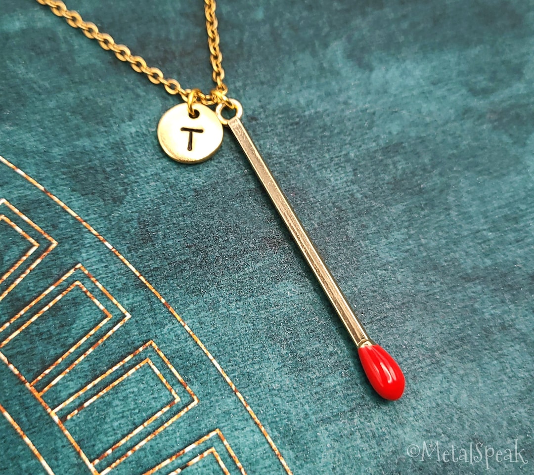 Match Necklace Matchstick Necklace Match Jewelry Fire Jewelry Match ...