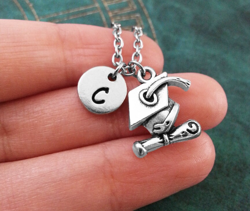 Graduation Necklace SMALL Graduation Gift Graduation Cap | Etsy